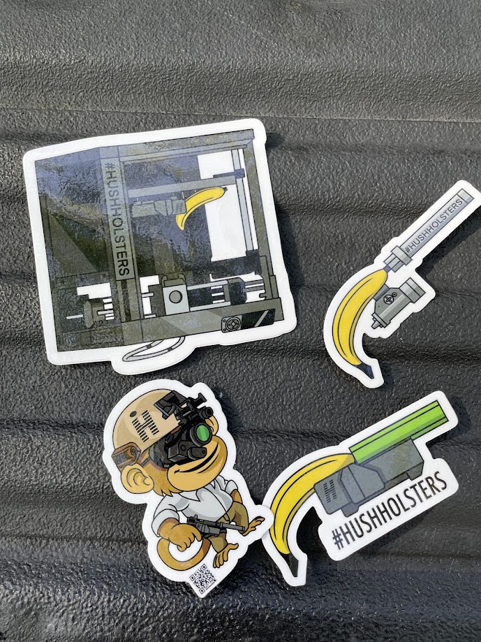 Sticker Pack - HUSH HOLSTERS
